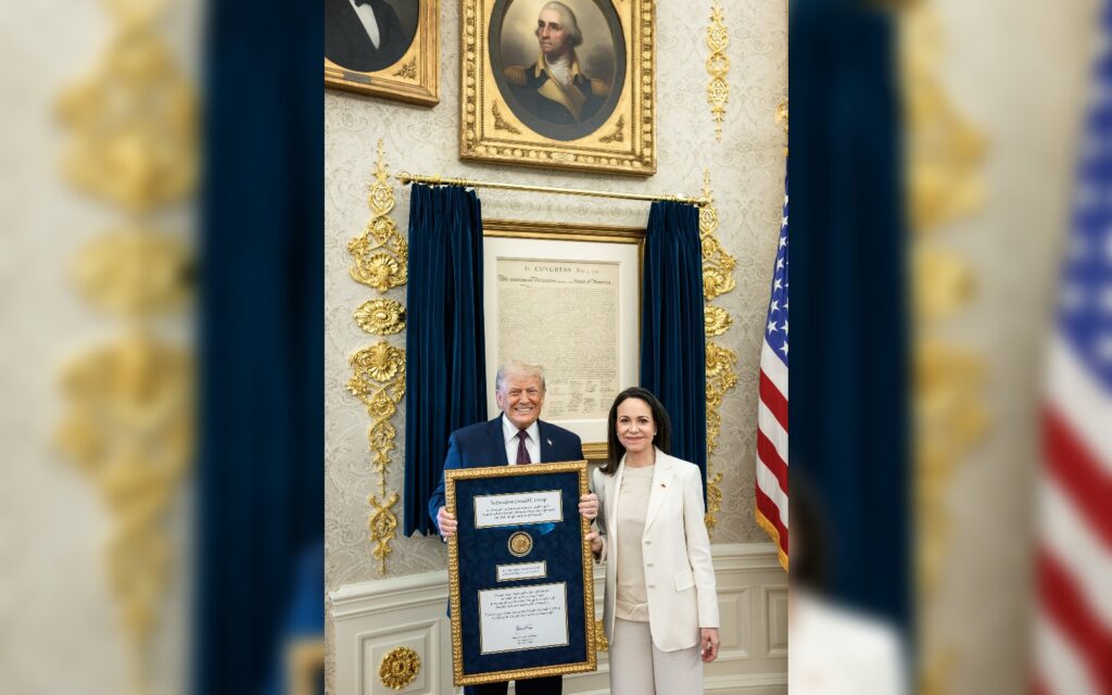 Venezuela’s Machado gives her Nobel Peace Prize to Trump - The Lion